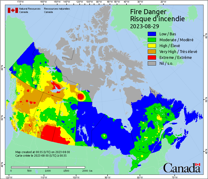 Canadian Wildland Fire Information System | Fire Weather Maps