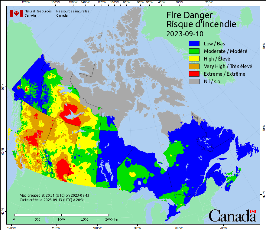 Canadian Wildland Fire Information System | Fire Weather Maps