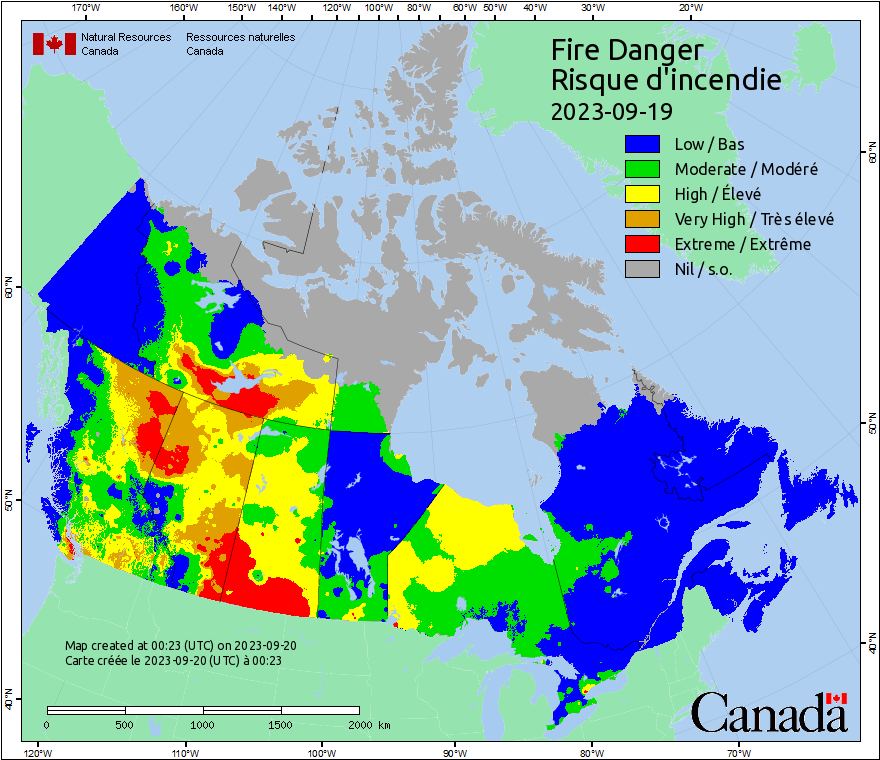 Canadian Wildland Fire Information System | Fire Weather Maps