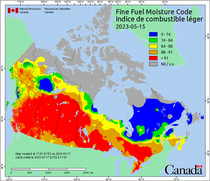 Canadian Wildland Fire Information System | Fire Weather Maps