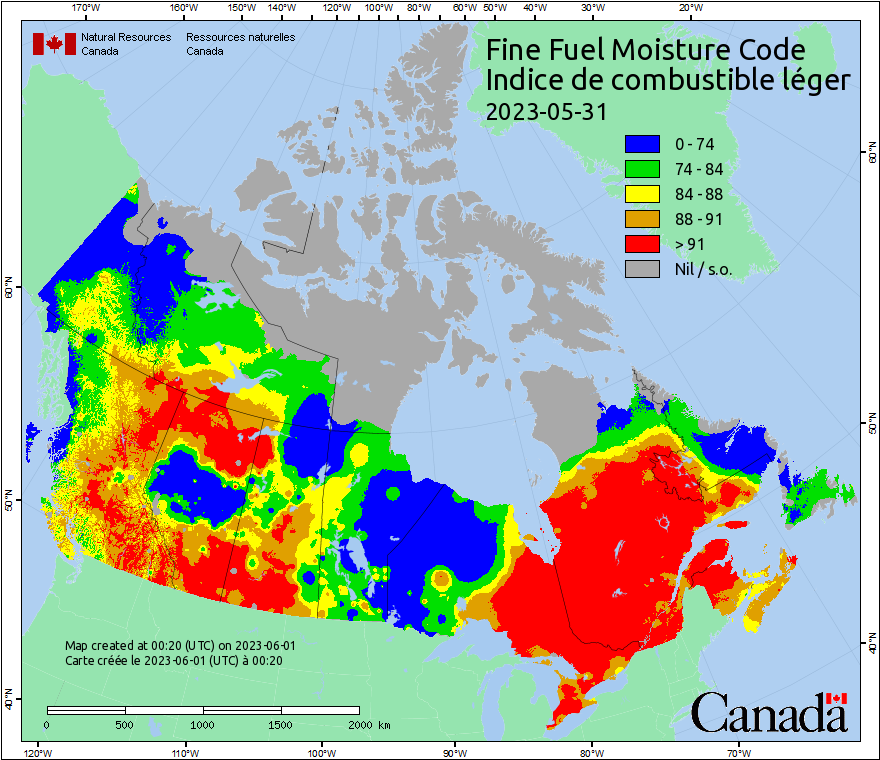 Canadian Wildland Fire Information System | Fire Weather Maps
