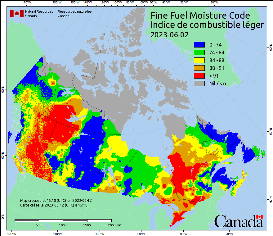Canadian Wildland Fire Information System | Fire Weather Maps