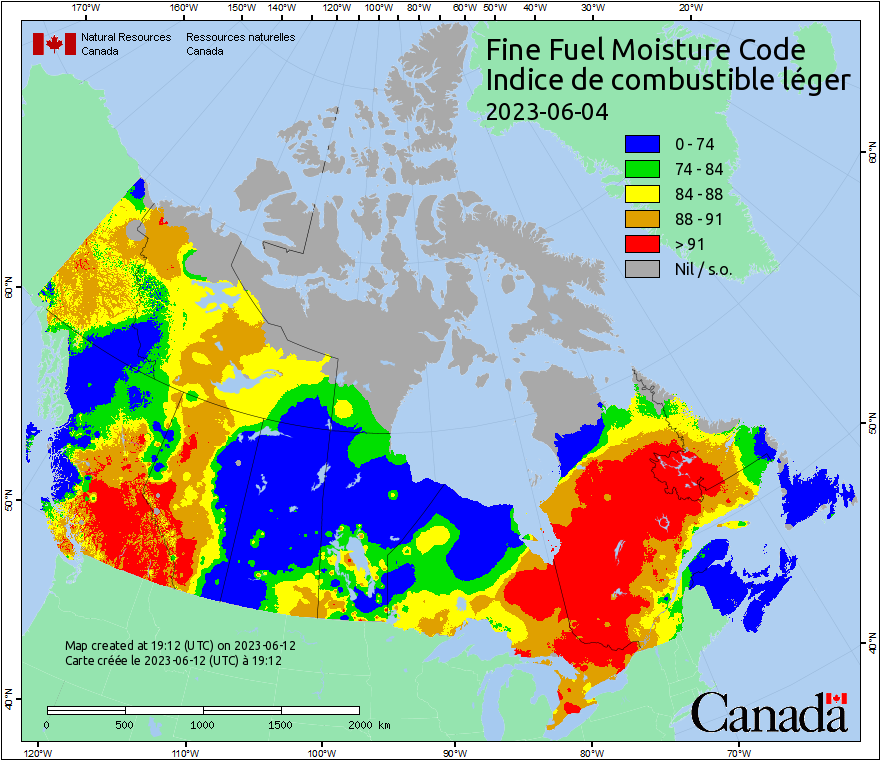 Canadian Wildland Fire Information System | Fire Weather Maps