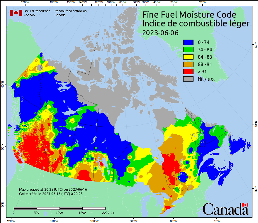 Canadian Wildland Fire Information System | Fire Weather Maps