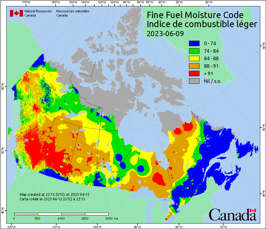 Canadian Wildland Fire Information System | Fire Weather Maps
