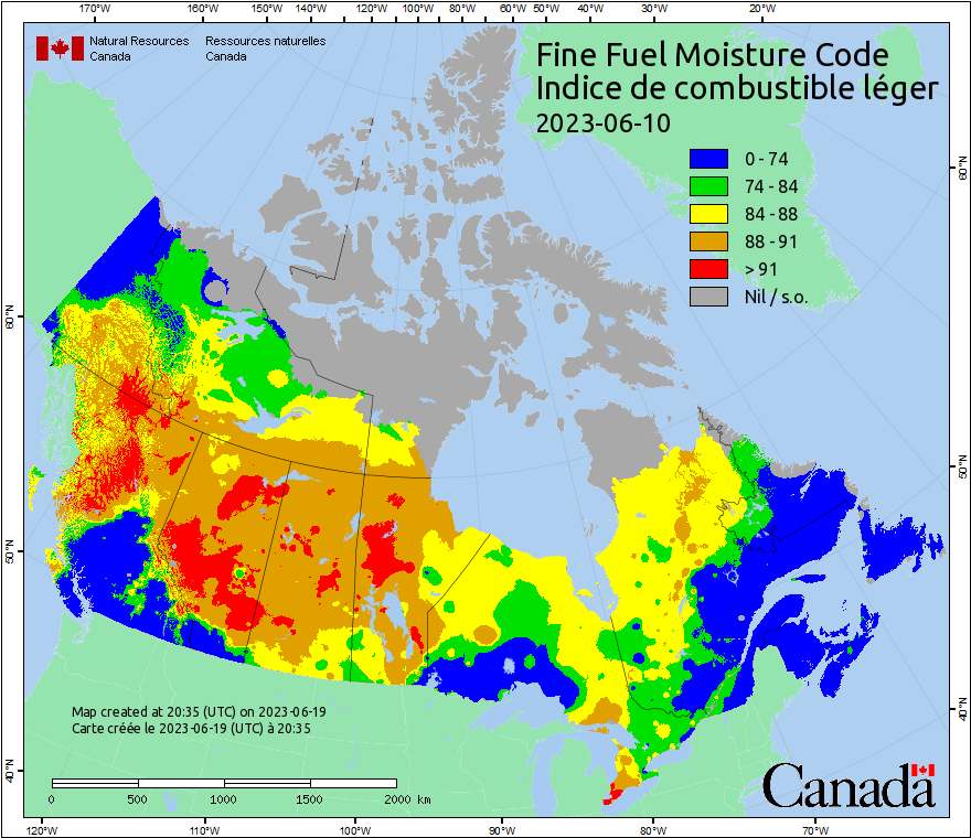 Canadian Wildland Fire Information System | Fire Weather Maps