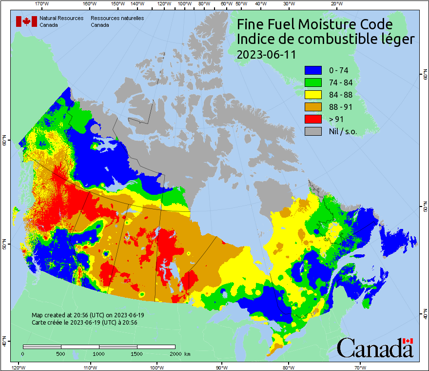 Canadian Wildland Fire Information System | Fire Weather Maps