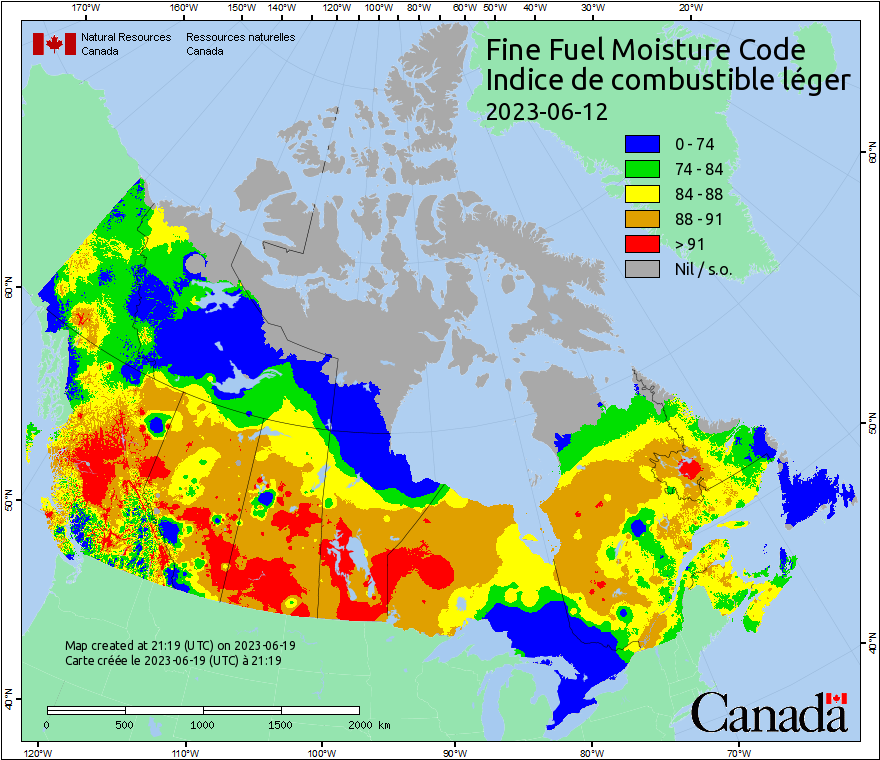 Canadian Wildland Fire Information System | Fire Weather Maps