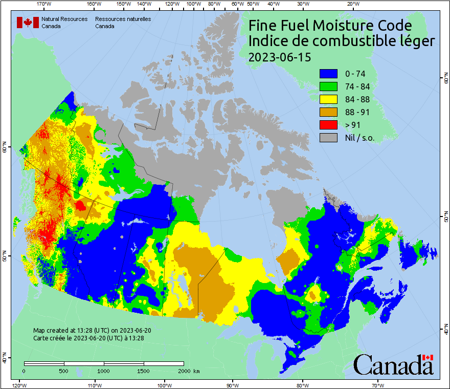 Canadian Wildland Fire Information System | Fire Weather Maps