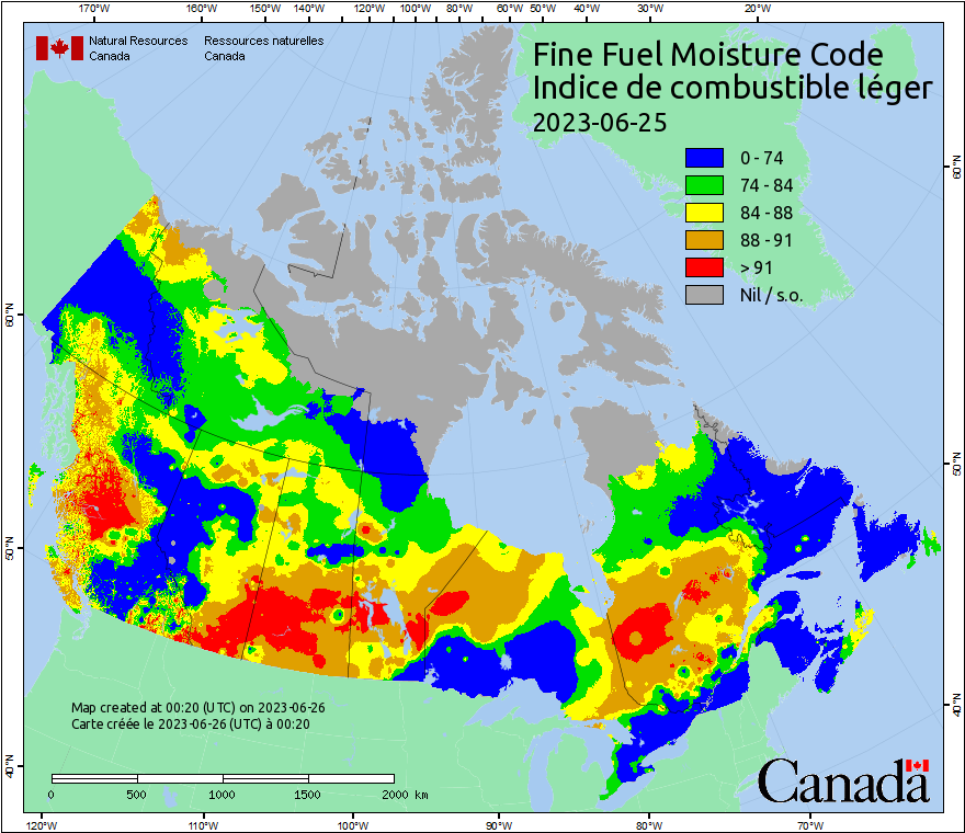Canadian Wildland Fire Information System | Fire Weather Maps