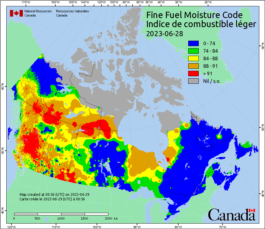 Canadian Wildland Fire Information System | Fire Weather Maps