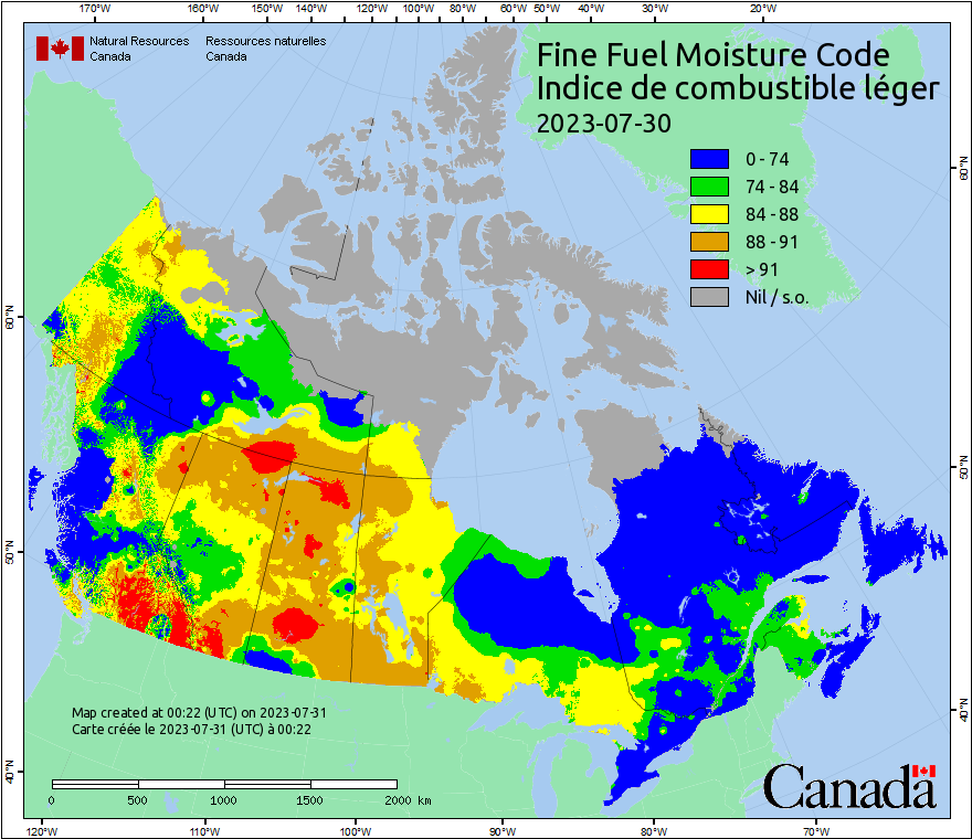 Canadian Wildland Fire Information System | Fire Weather Maps