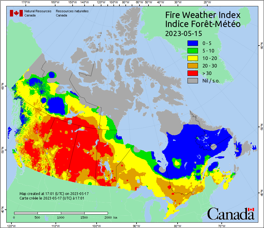 Canadian Wildland Fire Information System | Fire Weather Maps
