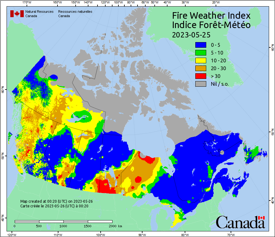 Canadian Wildland Fire Information System | Fire Weather Maps