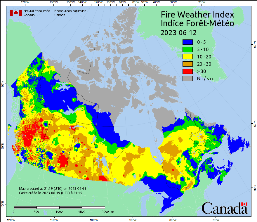 Canadian Wildland Fire Information System | Fire Weather Maps