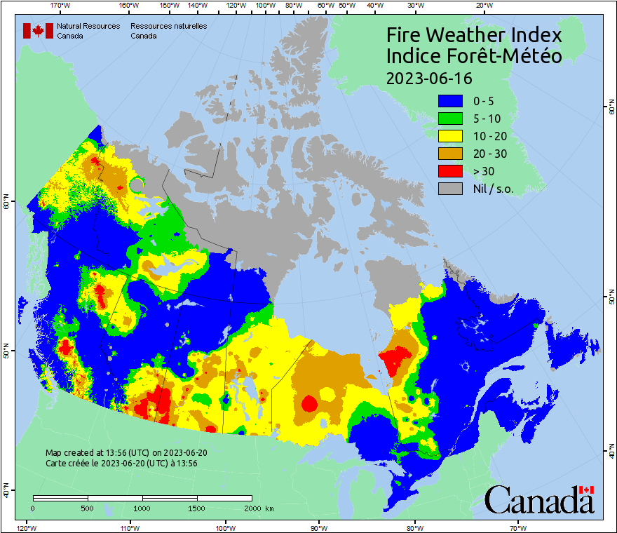 Canadian Wildland Fire Information System | Fire Weather Maps