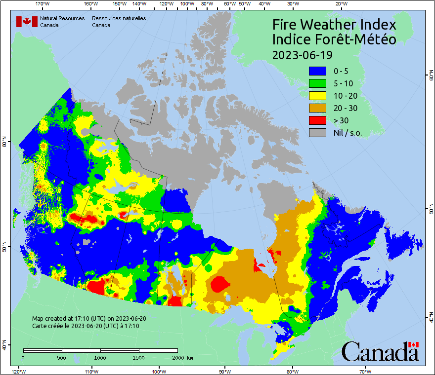 Canadian Wildland Fire Information System | Fire Weather Maps