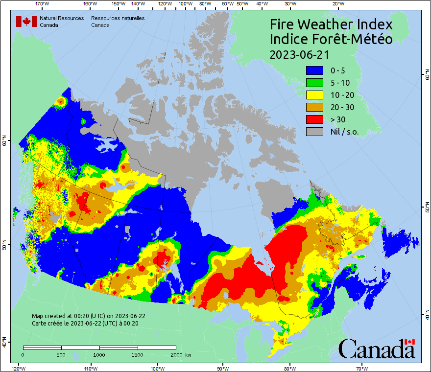 Canadian Wildland Fire Information System | Fire Weather Maps