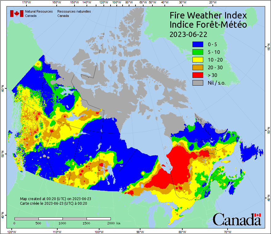 Canadian Wildland Fire Information System | Fire Weather Maps