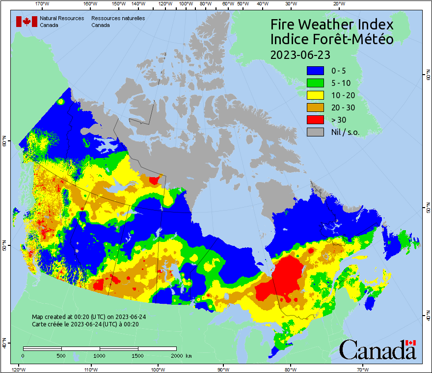 Canadian Wildland Fire Information System | Fire Weather Maps