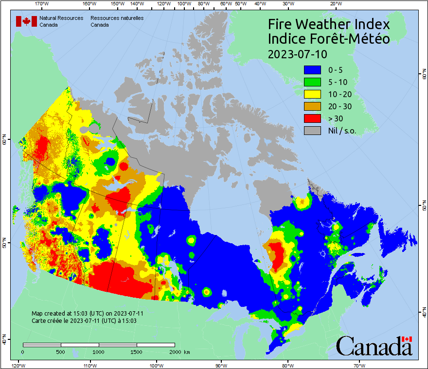 Canadian Wildland Fire Information System | Fire Weather Maps