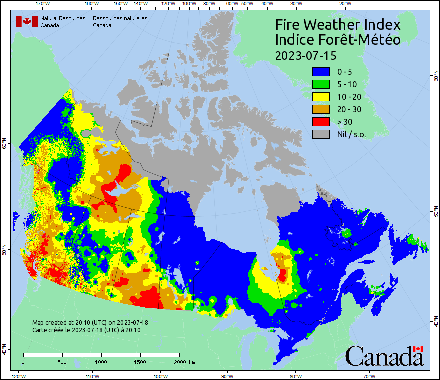 Canadian Wildland Fire Information System | Fire Weather Maps