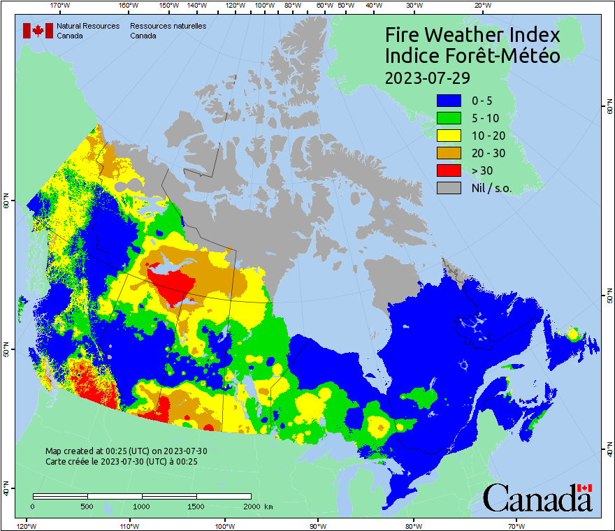 Canadian Wildland Fire Information System | Fire Weather Maps