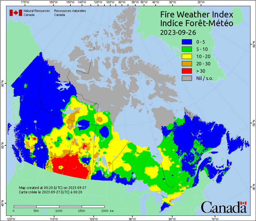 Canadian Wildland Fire Information System | Fire Weather Maps