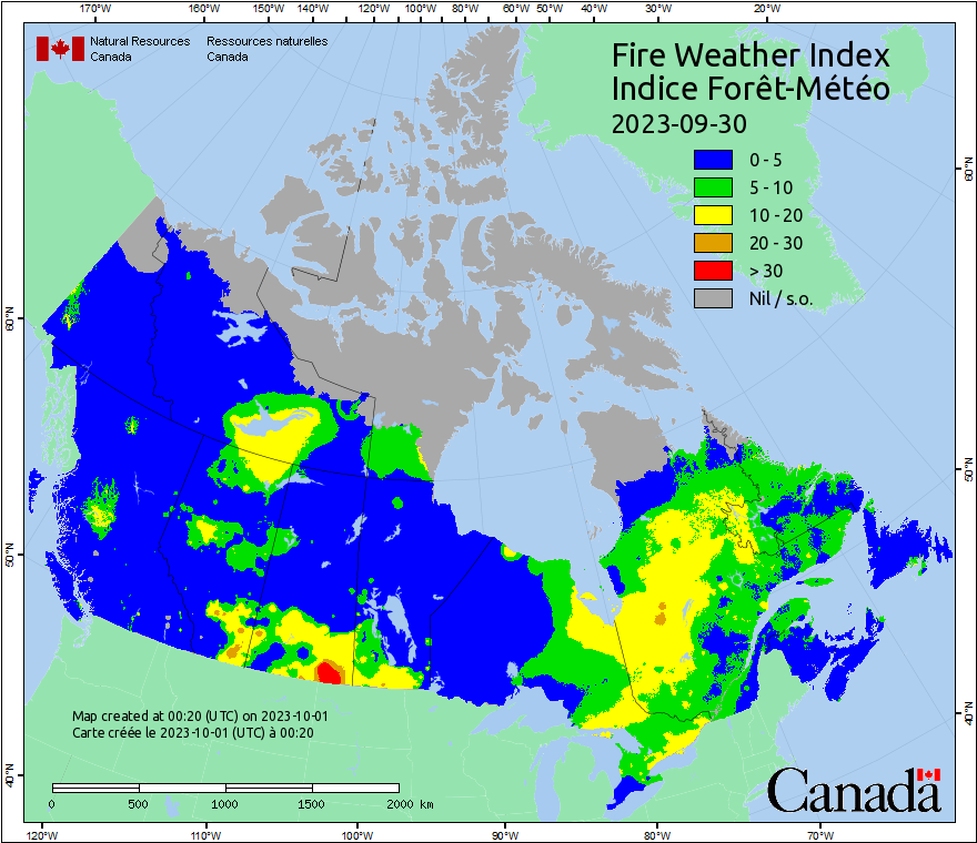 Canadian Wildland Fire Information System | Fire Weather Maps
