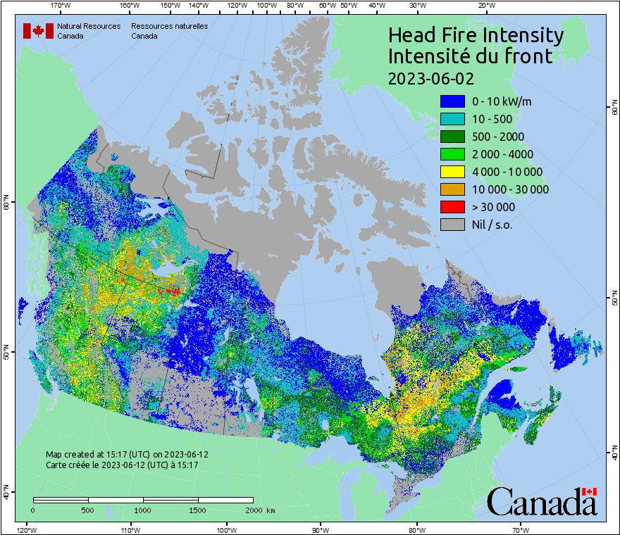Canadian Wildland Fire Information System | Fire Behavior Maps