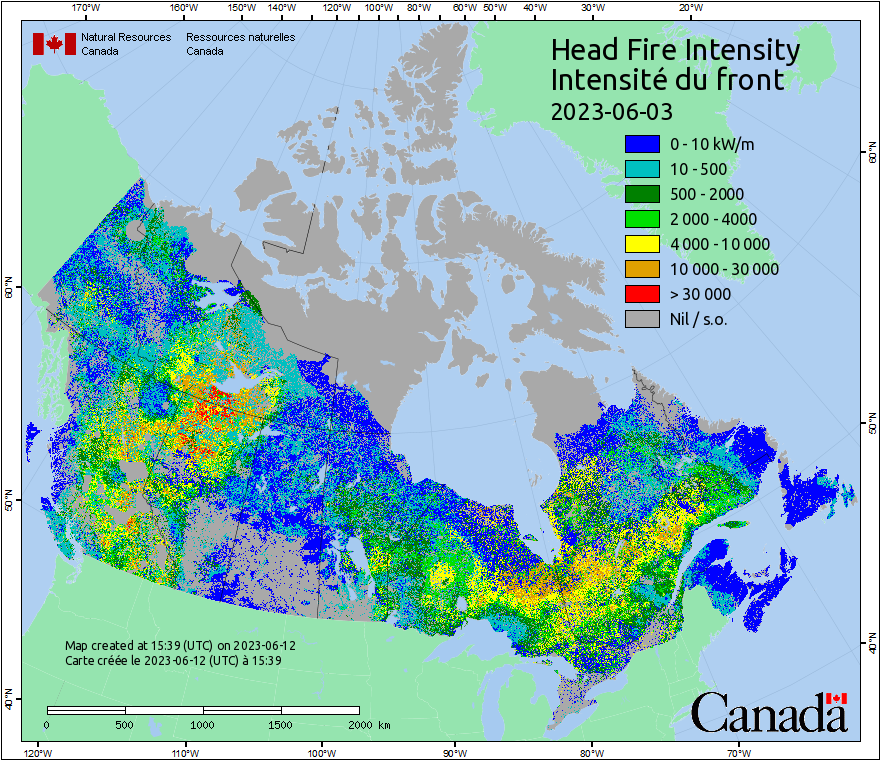 Canadian Wildland Fire Information System | Fire Behavior Maps