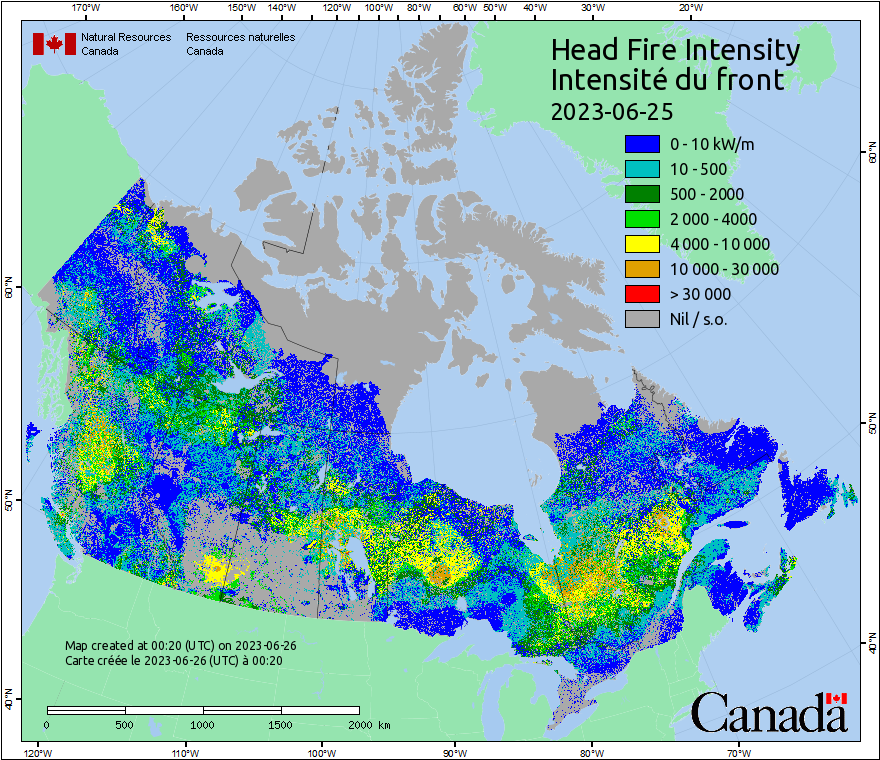 Canadian Wildland Fire Information System | Fire Behavior Maps