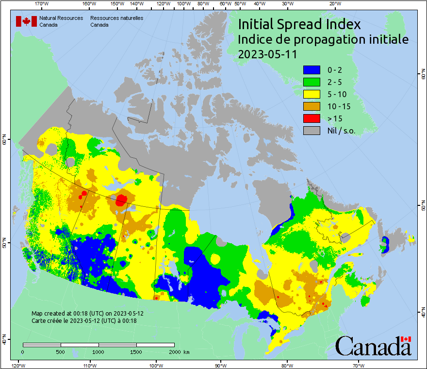 Canadian Wildland Fire Information System | Fire Weather Maps