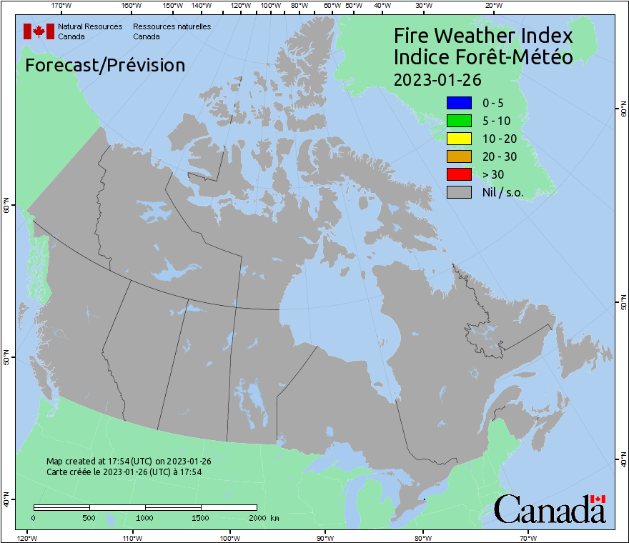 Canadian Wildland Fire Information System | Fire Weather Maps