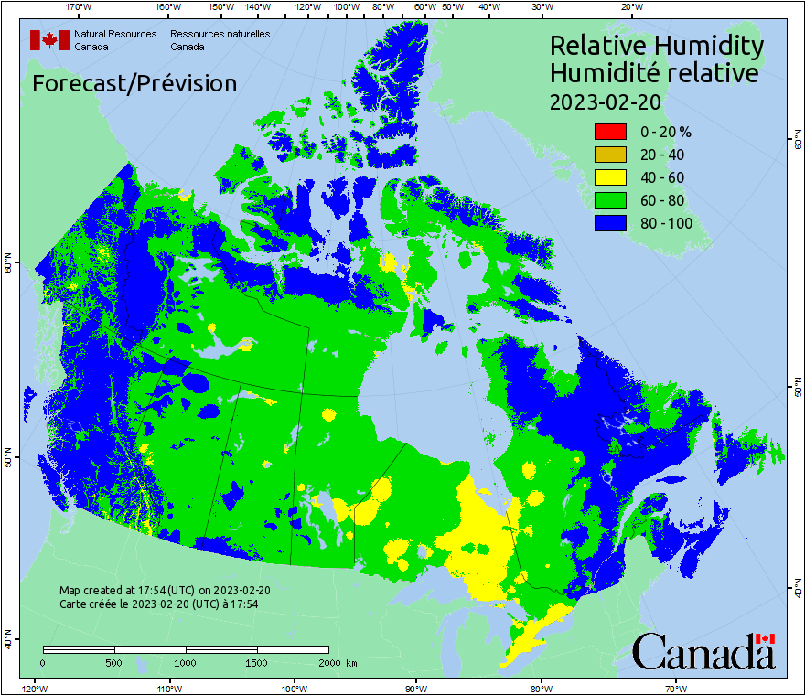 Canadian Wildland Fire Information System | Weather Maps