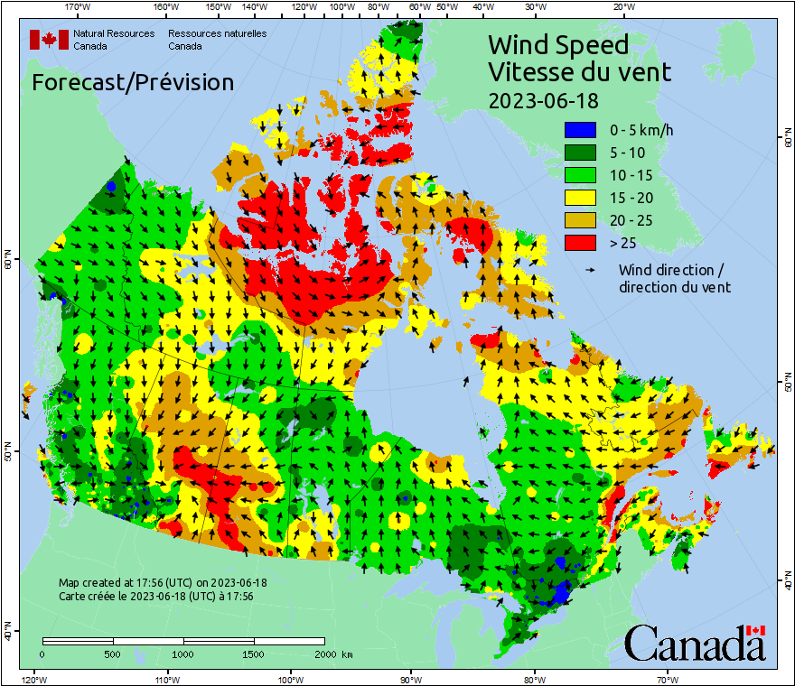 Canadian Wildland Fire Information System | Weather Maps