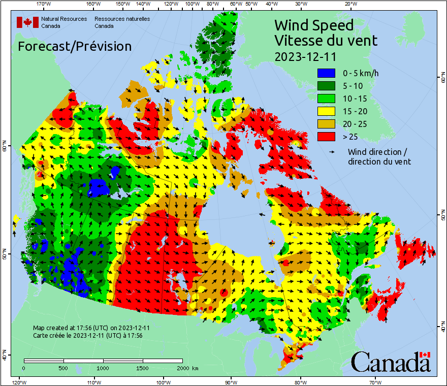 Canadian Wildland Fire Information System | Weather Maps