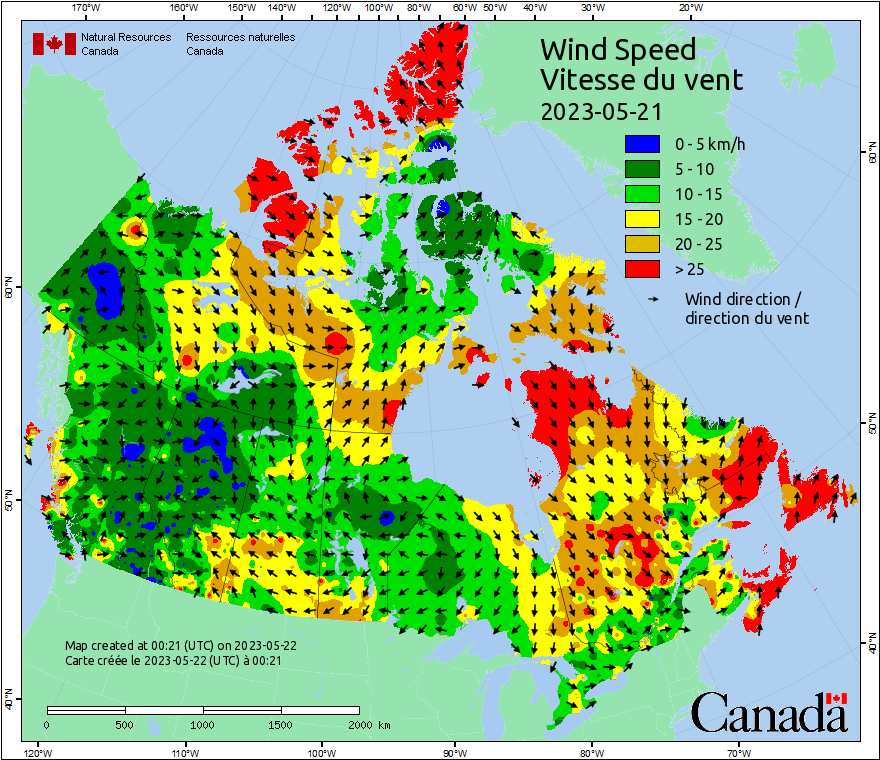 Canadian Wildland Fire Information System | Weather Maps