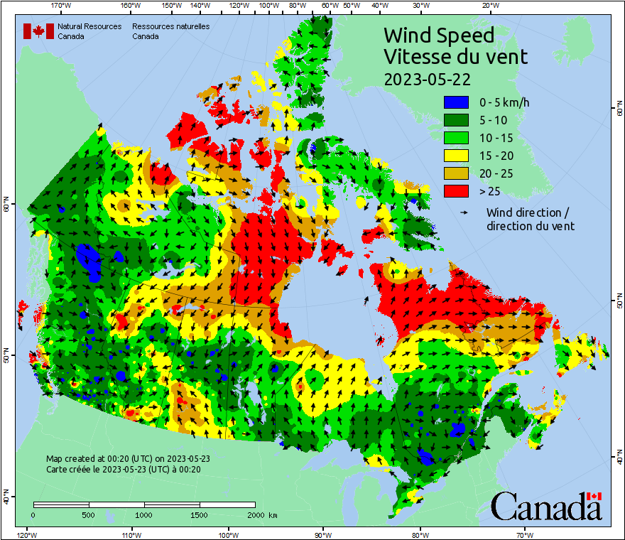 Canadian Wildland Fire Information System | Weather Maps