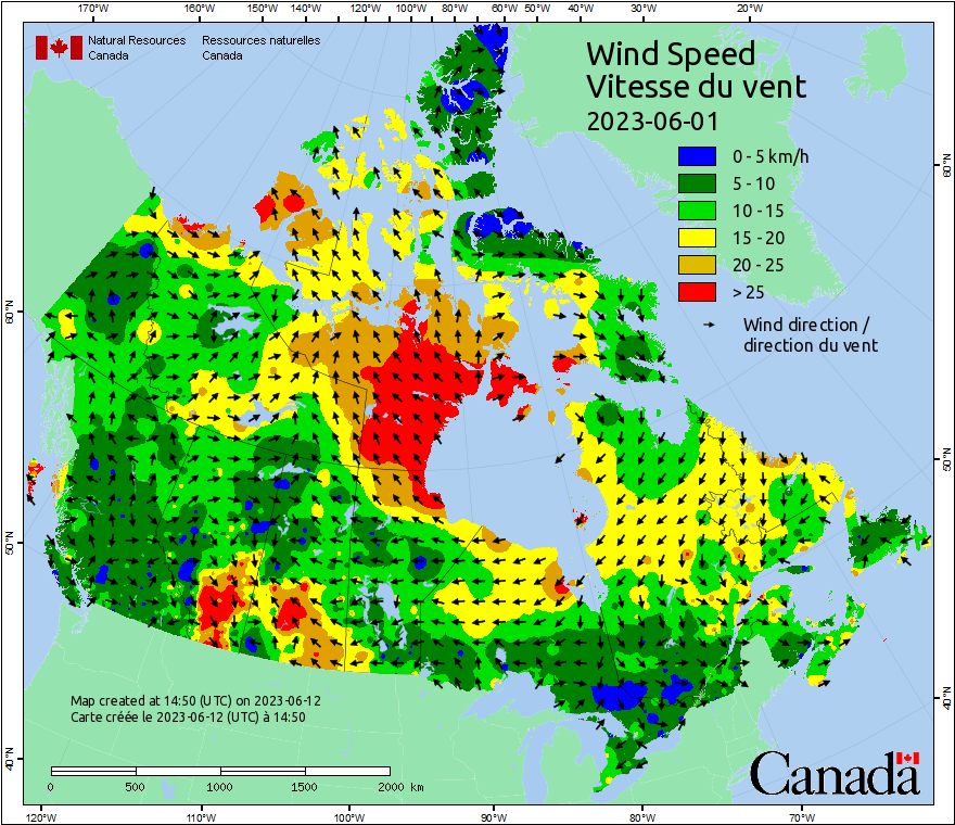 Canadian Wildland Fire Information System | Weather Maps