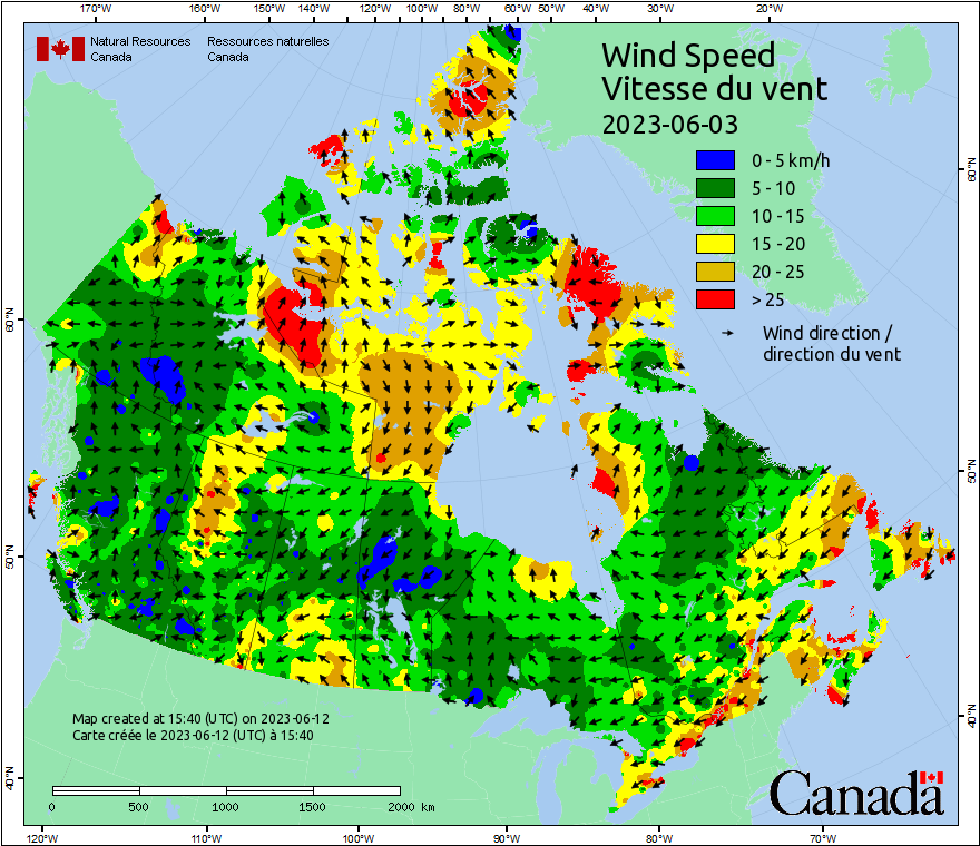 Canadian Wildland Fire Information System | Weather Maps