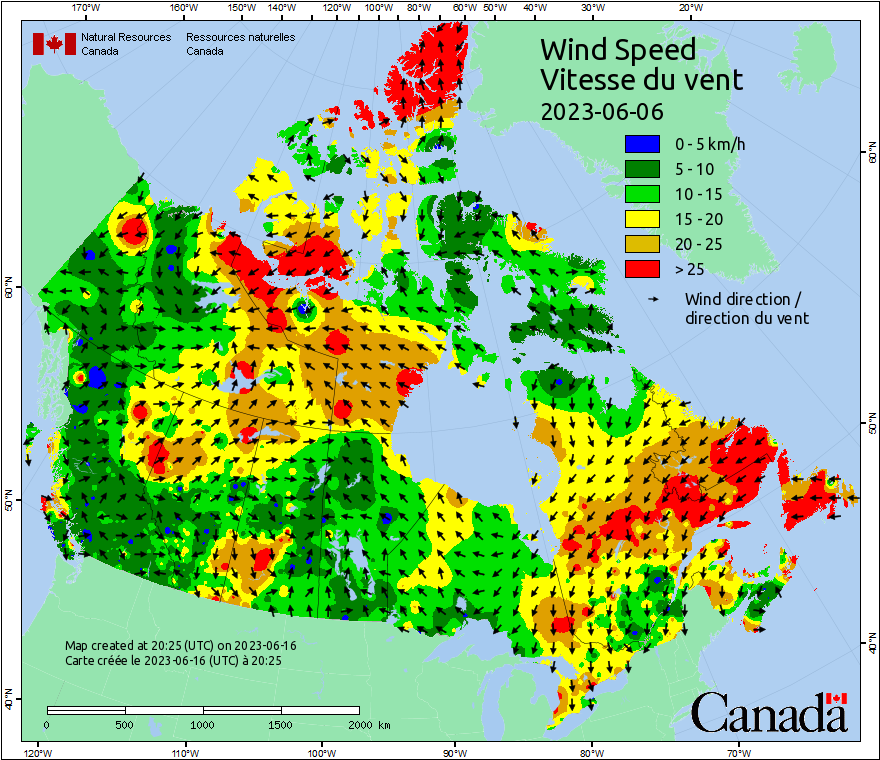Canadian Wildland Fire Information System | Weather Maps