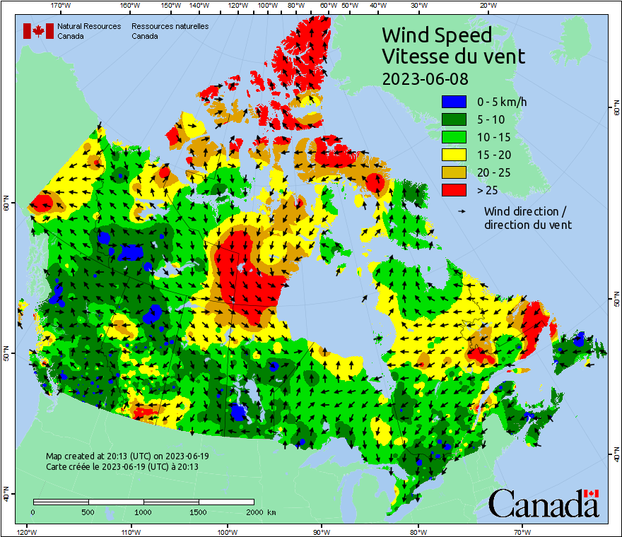 Canadian Wildland Fire Information System | Weather Maps