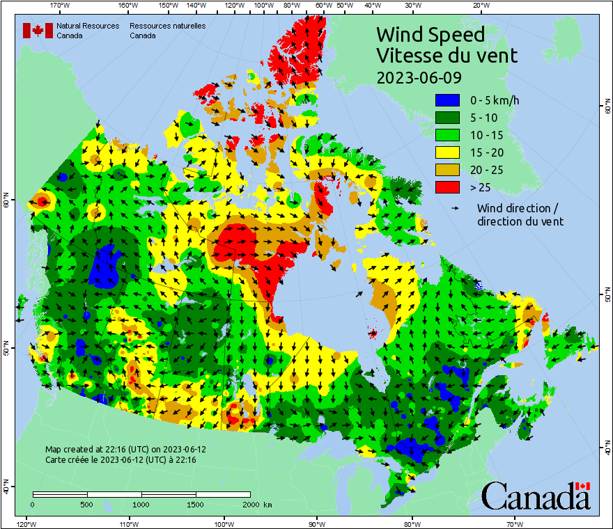 Canadian Wildland Fire Information System | Weather Maps