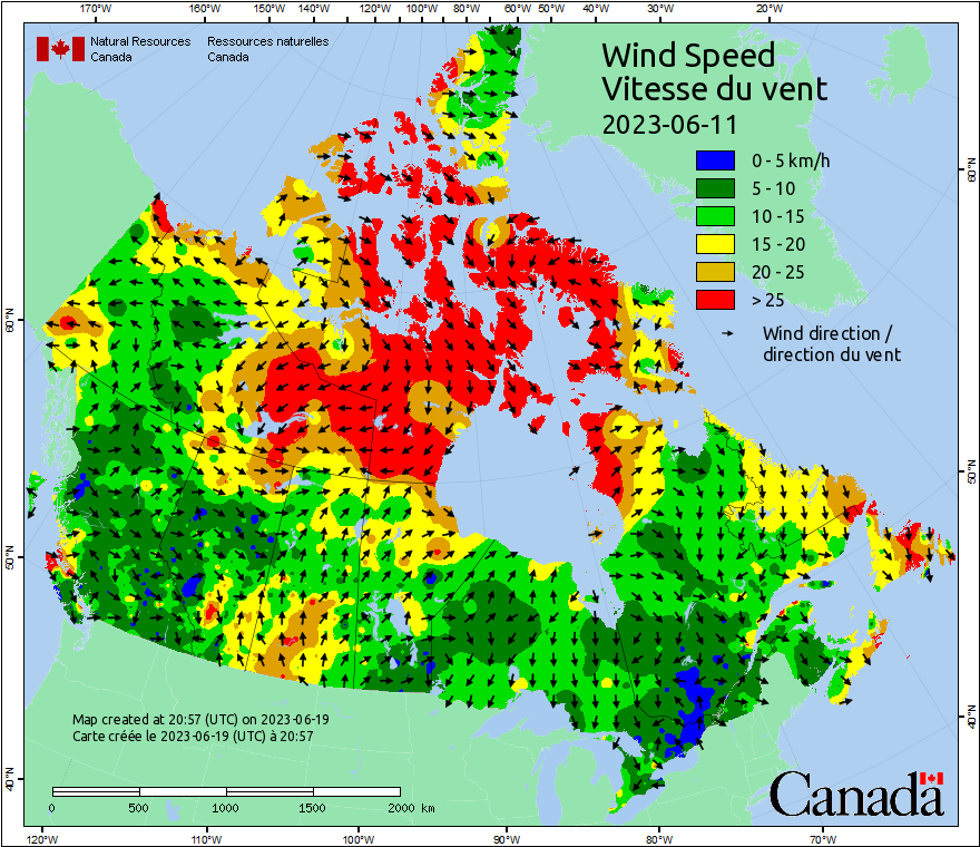 Canadian Wildland Fire Information System | Weather Maps