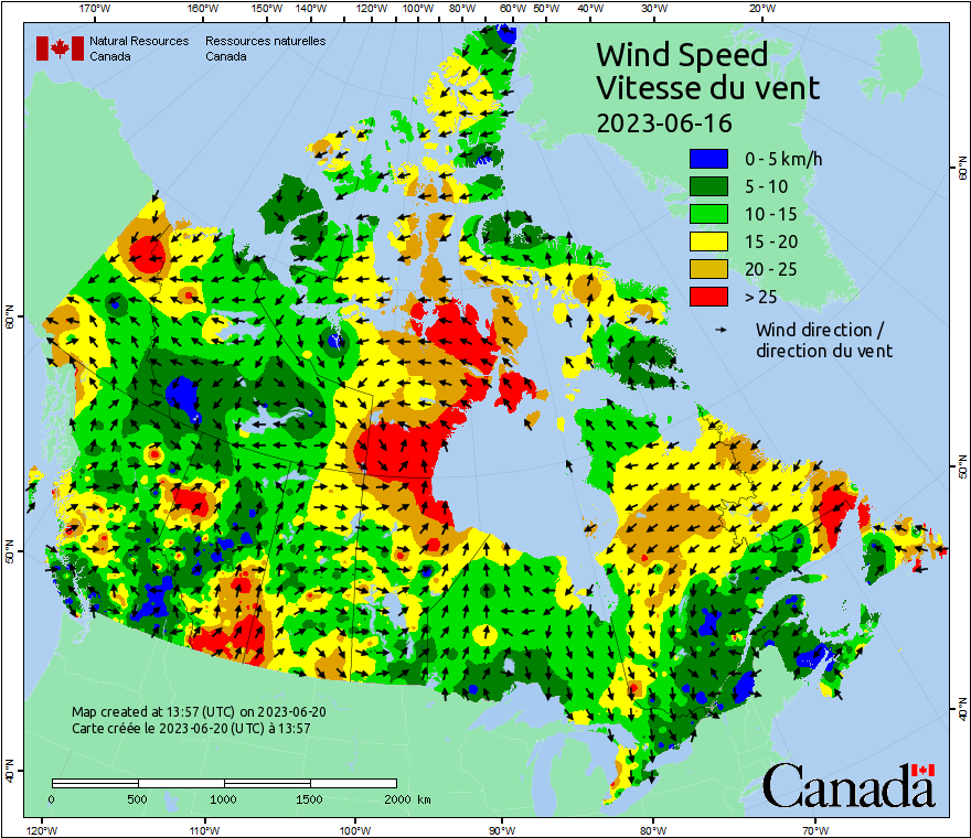 Canadian Wildland Fire Information System | Weather Maps