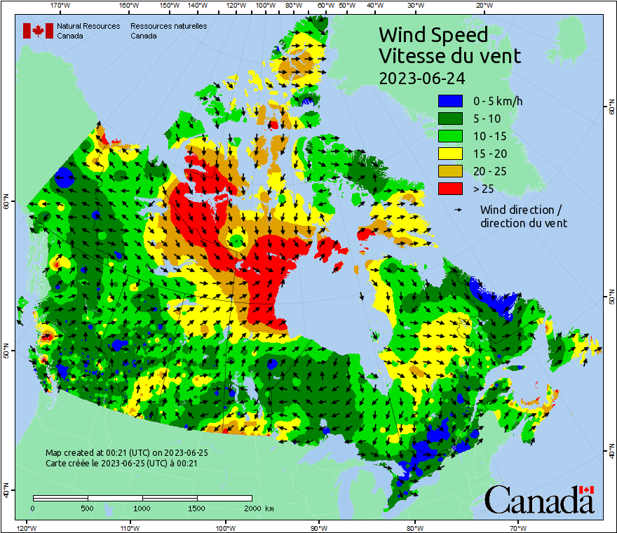 Canadian Wildland Fire Information System | Weather Maps