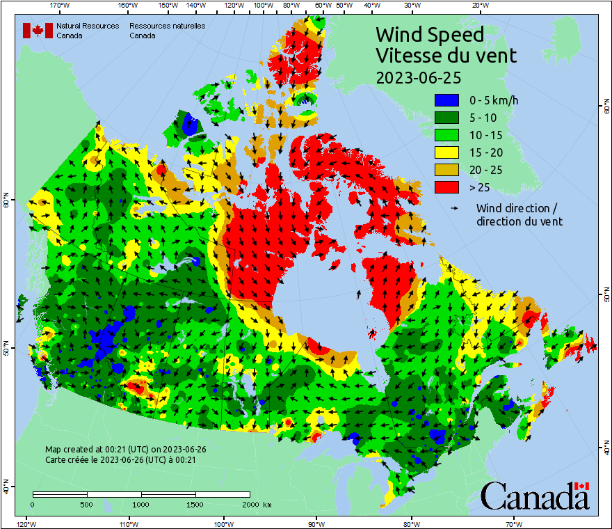 Canadian Wildland Fire Information System | Weather Maps