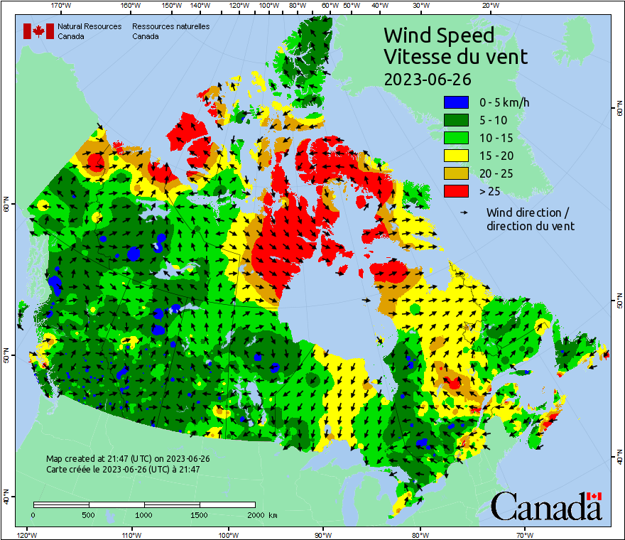 Canadian Wildland Fire Information System | Weather Maps