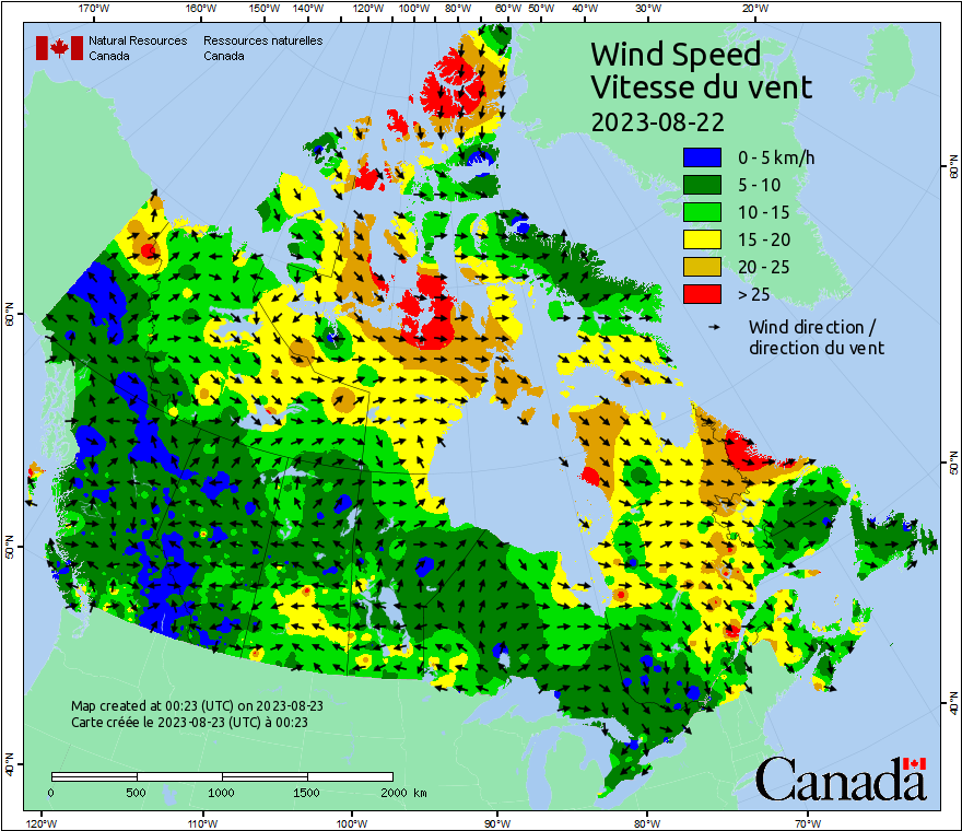 Canadian Wildland Fire Information System | Weather Maps